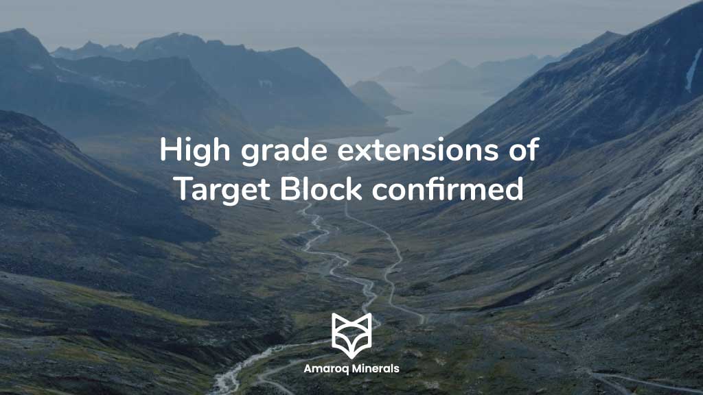 High grade extension of Target Block confirmed - Amaroq Ltd.